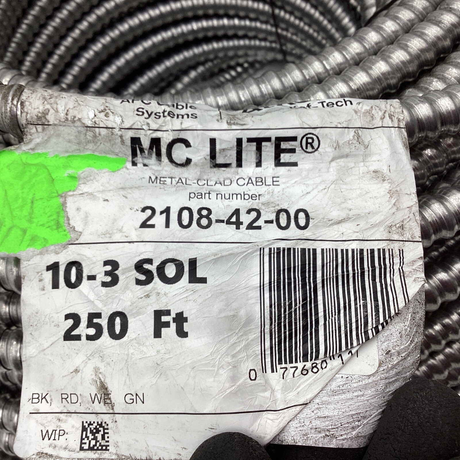 AFC 250 ft. MC Lite Cable - 2108-42-00 for sale online | eBay