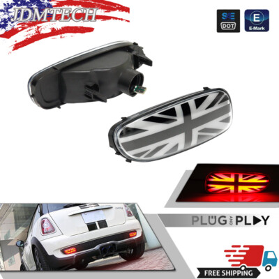 Clear Lens UK Flag Tail Lights Assembly For MINI Cooper JCW R56 R57 R58 ...