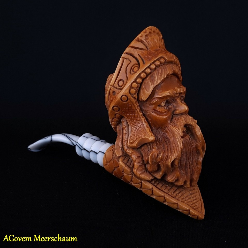 ROMAN SOLDIER Block Meerschaum Pipes, Smoking Pipe, Tobacco pipa, La ...