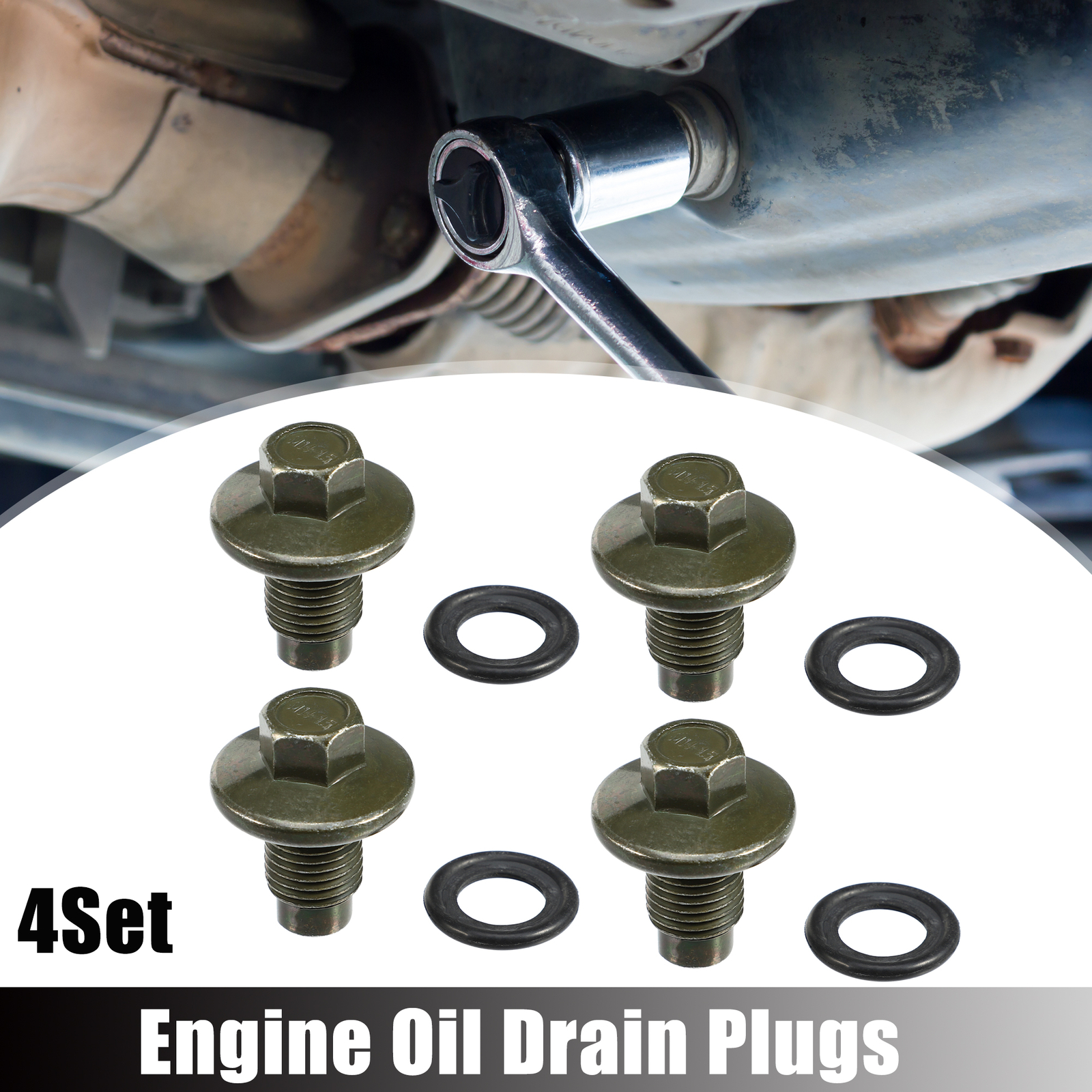 4 Set M14x1.5 Car Oil Drain Plug with Washer 1013938 for Ford Steel | eBay