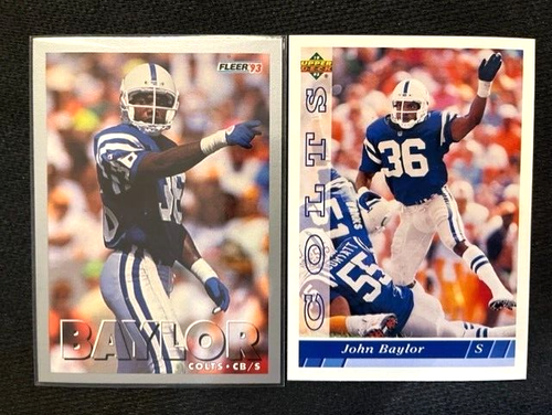 NFL - John Baylor 1993 Fleer & 1993 Upper Deck Football - Colts | eBay