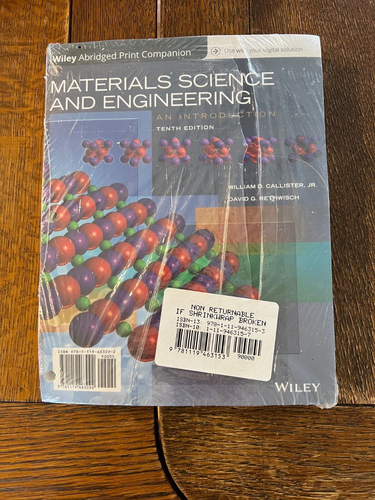 Materials Science and Engineering : An Introduction by William D ...