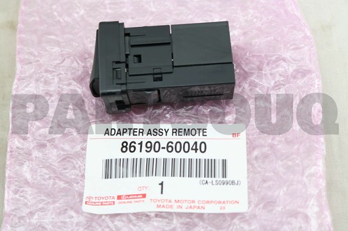 8619060040 Genuine Toyota ADAPTER ASSY, STEREO JACK, NO.1 86190-60040 ...