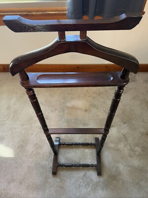 Vintage Valet Butler Stand Gentleman Suit Clothes Hanger Rack | eBay