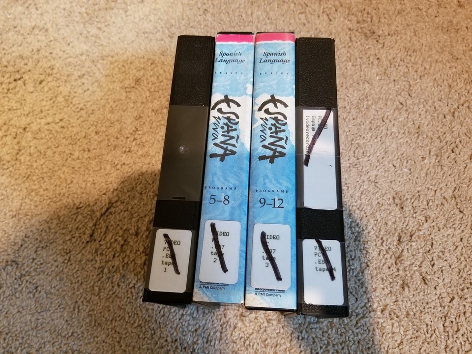 Foreign Languages Espana Viva 4 VHS Tapes - 15 Programs | eBay