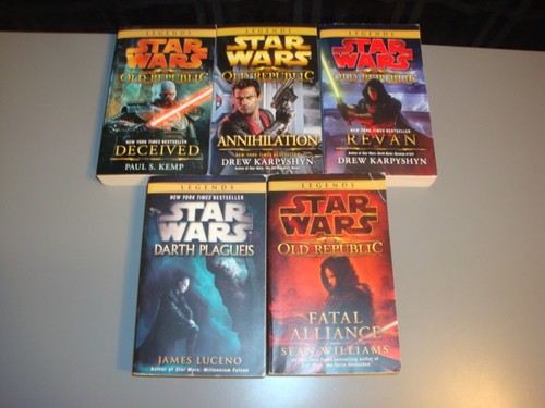 Star Wars Old Republic 5 paperback Book Lot Science Fiction Revan ...