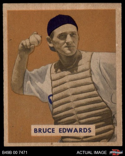 1949 Bowman #206 Bruce Edwards Dodgers 6 - EX/MT | eBay