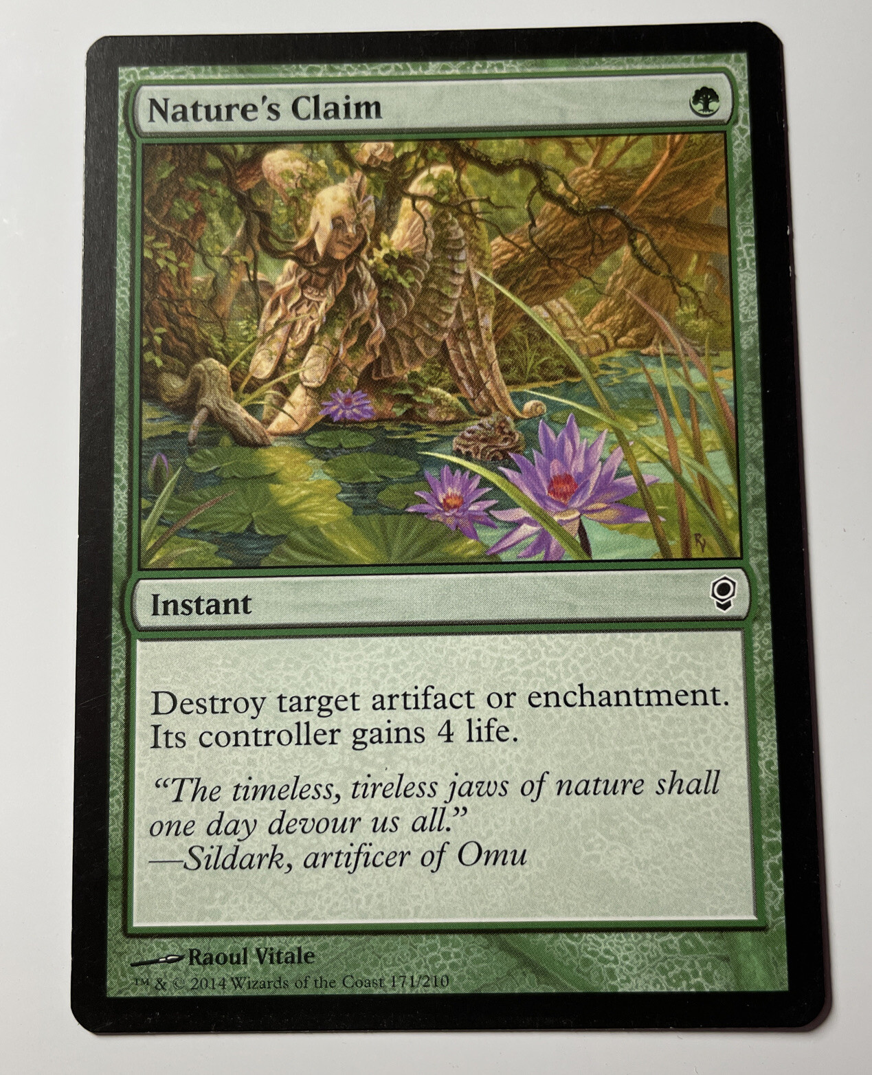 MTG Nature’s Claim Conspiracy Common 2014 Wizards Of The Coast 171/210 ...