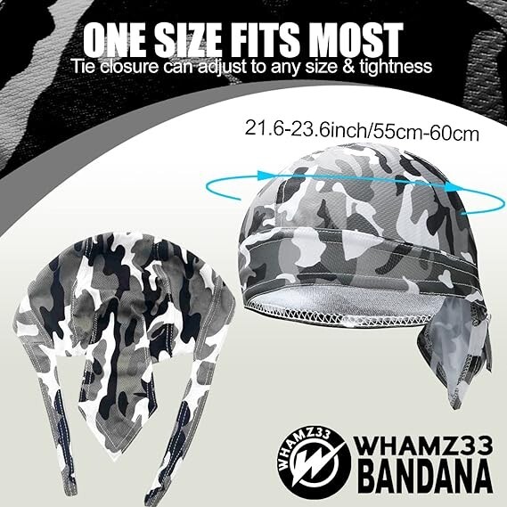 4Pcs Doo Rags for Men Head Wraps Dew Rags Bandana Beanie for Cycling ...