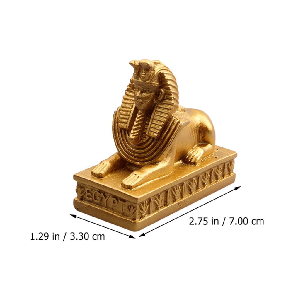 2pcs Resin Decor Home Decor Egyptian Sphinx Statue Figurine Indoor ...