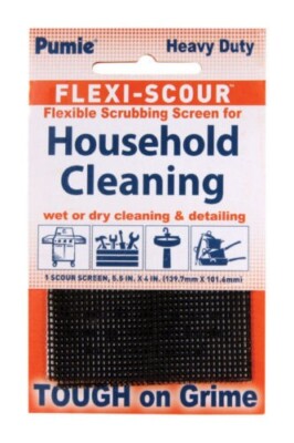 U.S. Pumice Flexi-Scour Black Mesh Multi-Purpose Scrubbing Screen ...
