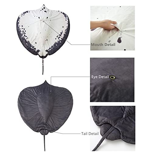 Devil Fish Ray Blanket Ray Manta Ray Soft Plush Toy, Stuffed Animal, 50 ...
