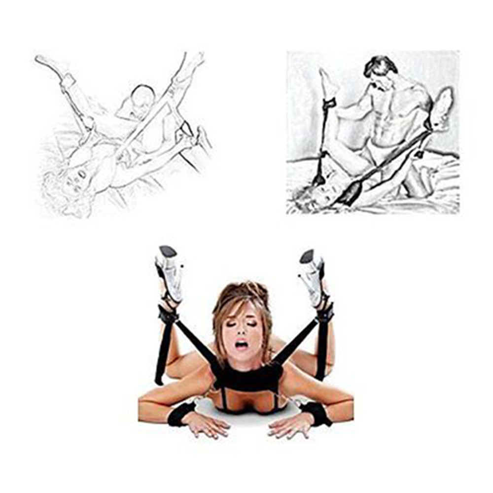 U Shaped Bondage Pillow Restraint Wrist Thigh and Handcuff Bondage ...