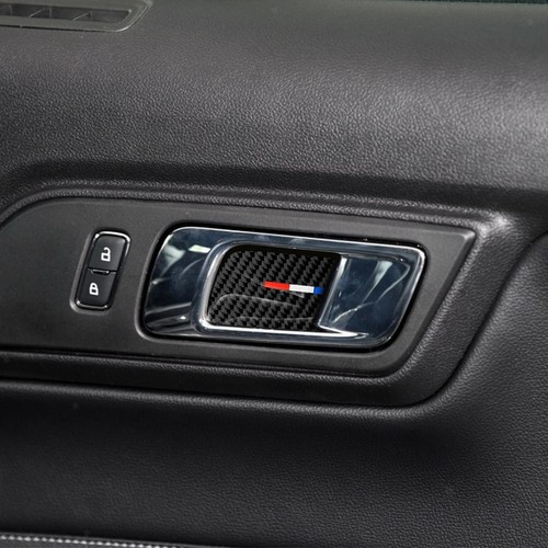 Carbon Fiber Auto Griff Tür Schüssel Innen Trim Aufkleber Für Ford ...