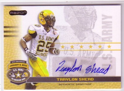 2010 Razor Army All-American Bowl Autographs #TS1 Traylon Shead/183 ...