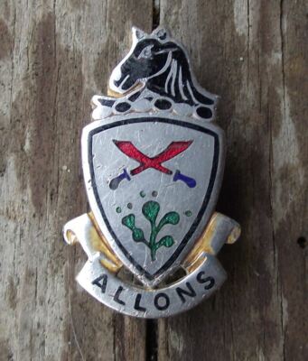 Vintage US Army 11th ACR Armored Cavalry Regiment Crest Clutchback Pin ...