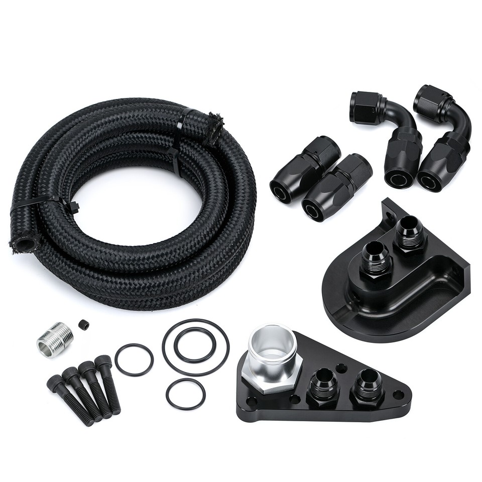 For 1996+ Ford 4.6 / 5.4 Billet Oil Filter Relocation Kit Mustang GT ...