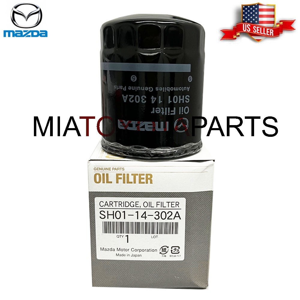 4 Pack Genuine Mazda CX-5 CX-70 CX-90 Engine Oil Filter OEM SH01-14 ...