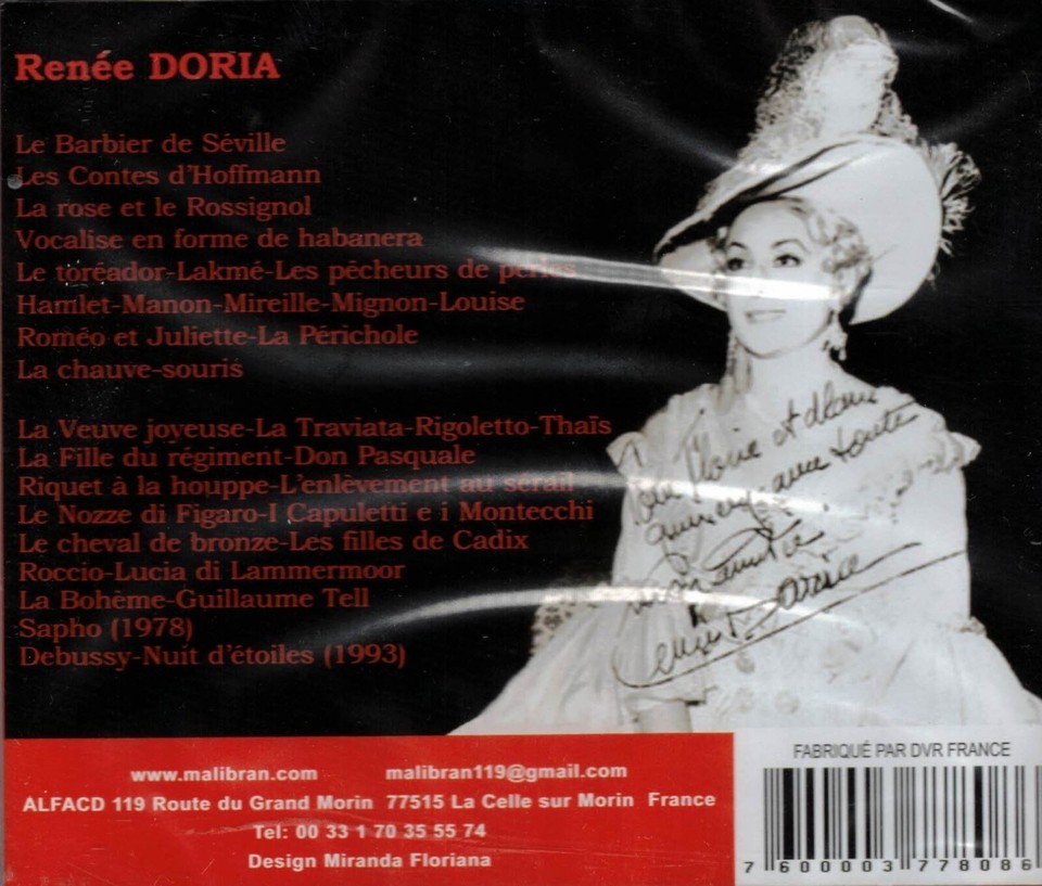Renée Doria - French Soprano | eBay
