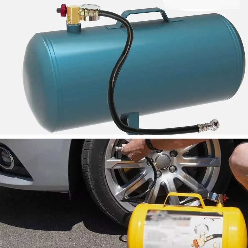 Air Tank Repair Kit Air Tank valve Kit with gauge Portable Air Tank 1/8 ...