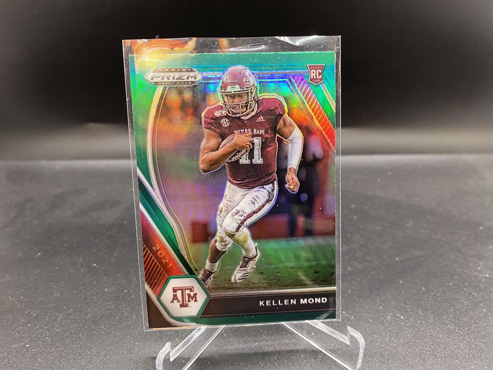 Kellen Mond 2021 Prizm Draft Green #132 Texas A&M Vikings RC Rookie | eBay
