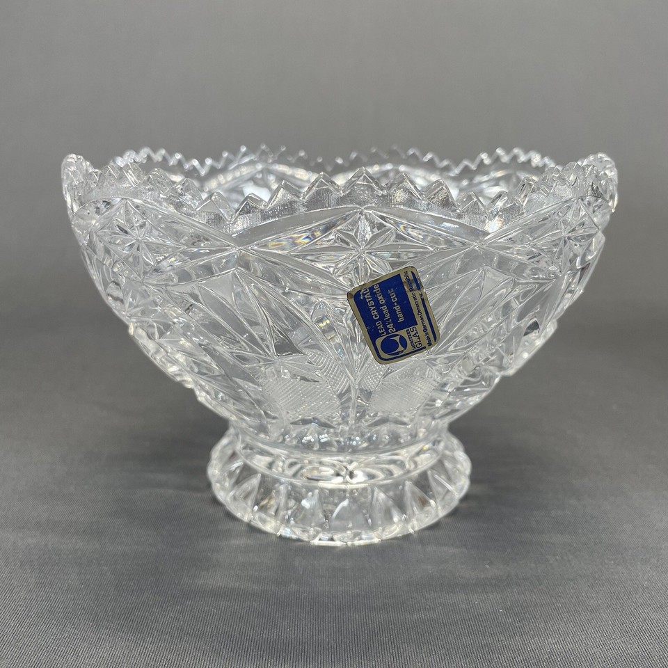 Fairfield Lead Crystal Footed Bowl 6 1/4" Collectors Crystal Galleries ...