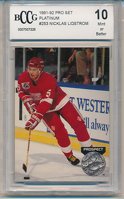 1991 Pro Set Platinum Nicklas Lidstrom (Rookie Card) (#253) BCCG10 BCCG ...