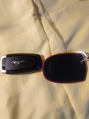 Mustang Mach-e Silver Pony Key FOB With Leather Case | eBay