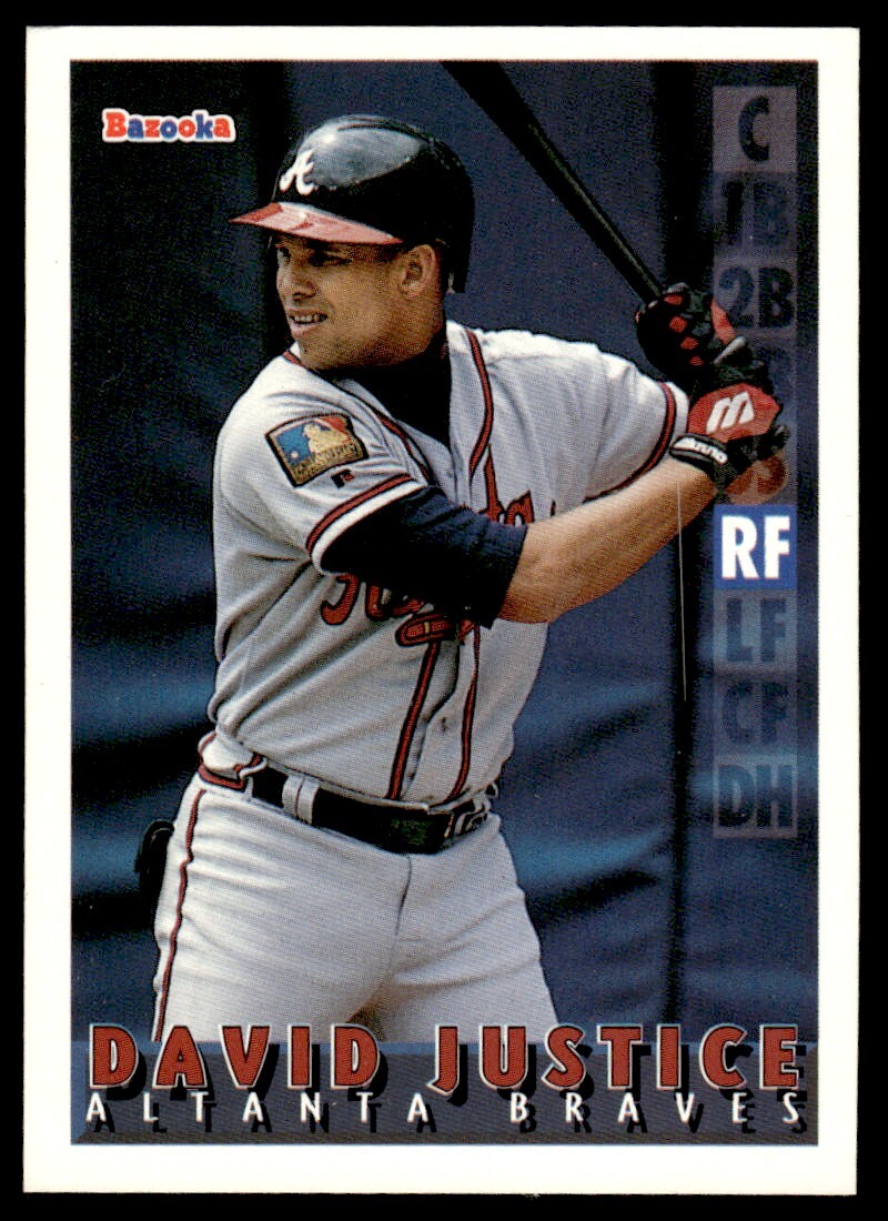 1995 Bazooka David Justice Atlanta Braves #6 | eBay