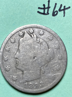 1893 LIBERTY "V" NICKEL, #64 | eBay