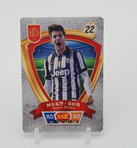 Alvaro Morata Soccer Card Spain National Football Team AC MILAN Fifa ...