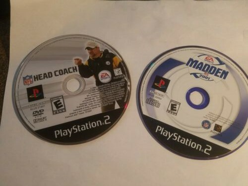 Madden NFL 2001 & NFL Head Coach Sony PlayStation 2 video games. Discs ...