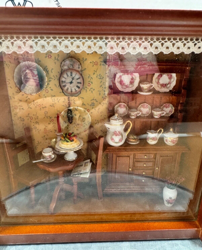 Vtg Reutter Porzellan Germany Collectable Shadow Box Wand Bild Kaffe in ...