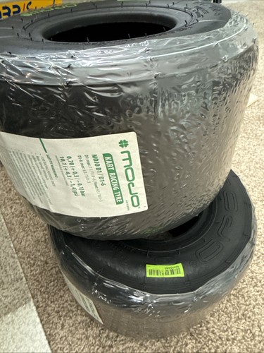 2 mojo D1 tires 710 x 5" new practice slick wrapped kart racing rears ...