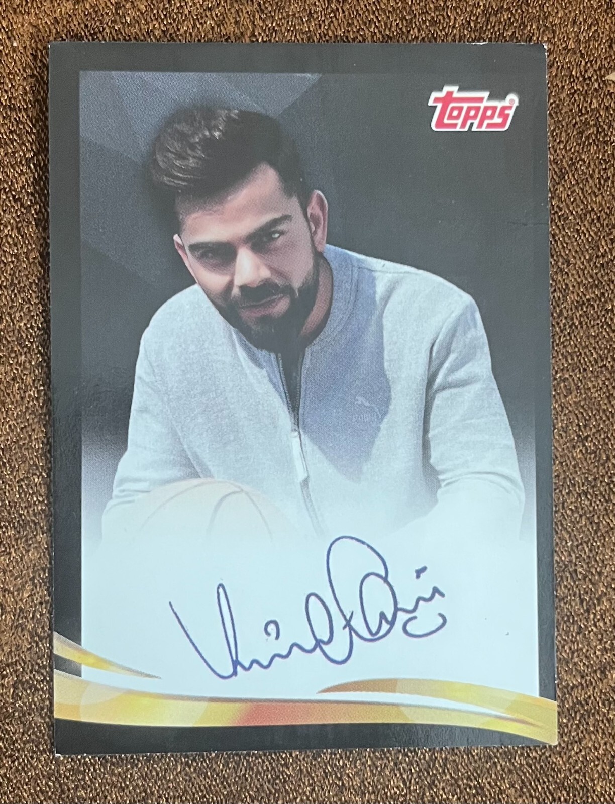 Virat Kohli Signature In Paper