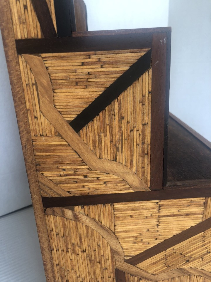 Folk Art Wooden Match Sticks Display Shelf-ca 1940,s. PRICE REDUCED ...