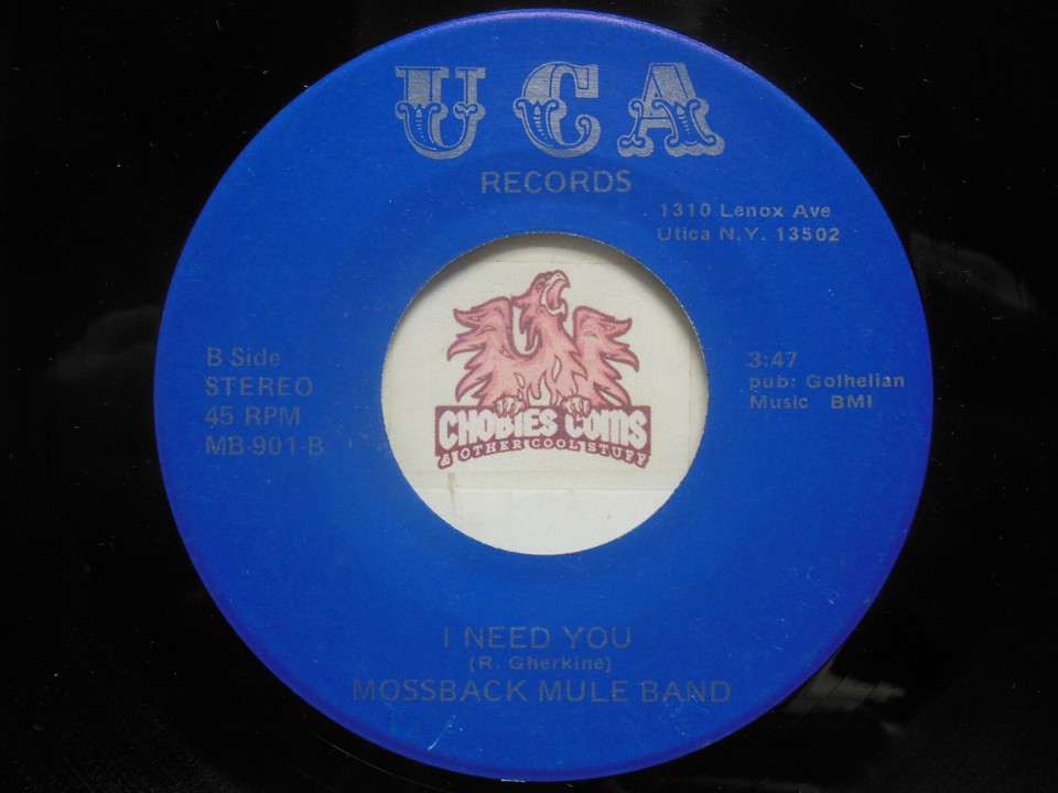 Mossback Mule Band – Feeling Like An Outlaw / I Need You, 45 RPM VG+ ...