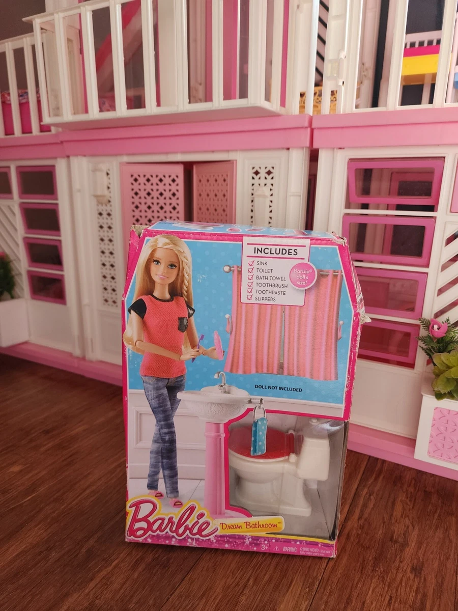 Barbie Doll Bathroom Set
