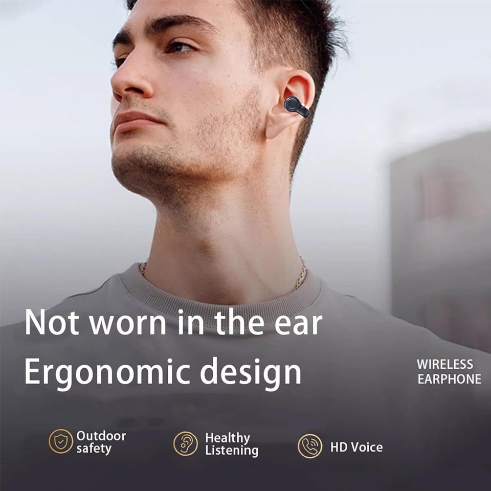 M47 Wireless Earbuds Ear Clips Bluetooth Sport Buds With Charging Case ...