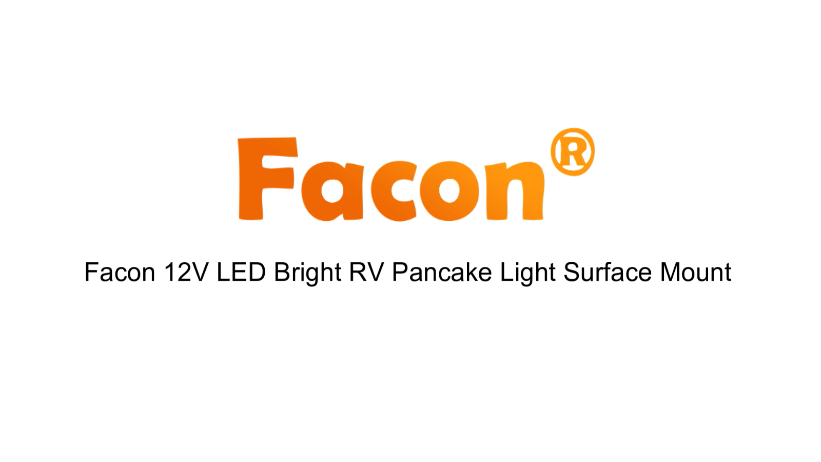 Facon 12V LED RV Interior Ceiling Oval Pancake Light with Switch Warm ...
