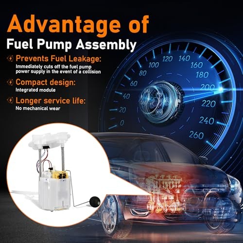 E7241M Fuel Pump Assembly for Dodge Charger & Challenger & Chrysler 300 ...
