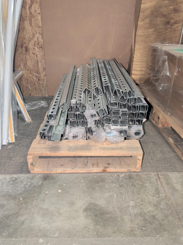 Over 100 pcs 3' Single Channel Strut Slotted Steel Gal 9/16" X 1-1/8 ...