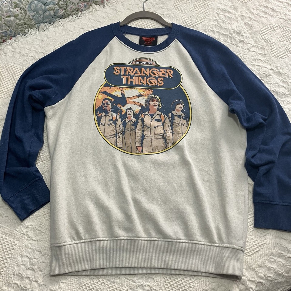 Stranger Things Netflix Graphic Crewneck Sweatshirt Pullover Size ...