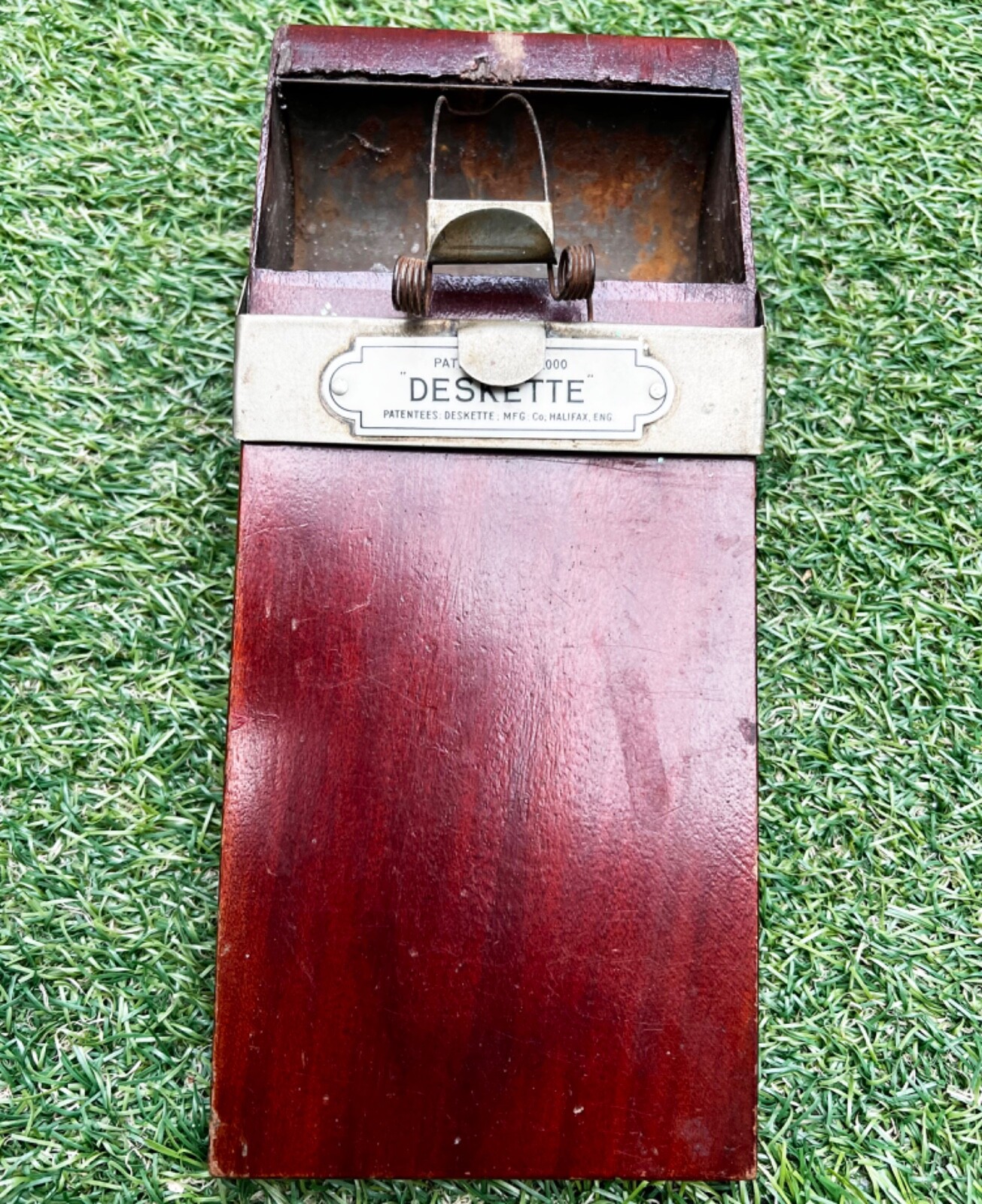 Antique "The Diskette" Hand Receipt Holder J. Shaw Huddersfield Art ...