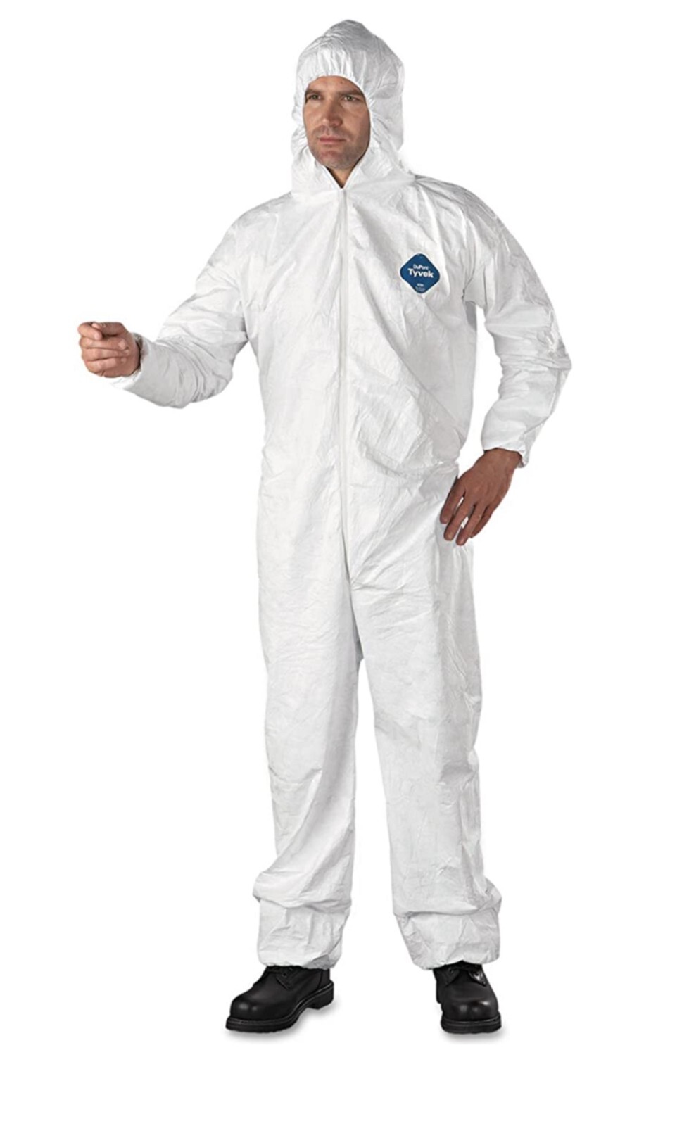 1 Pack Tyvek Coverall Bunny Suits With Hood Elastic Wrists and Ankles ...