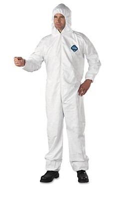 1 Pack Tyvek Coverall Bunny Suits With Hood Elastic Wrists and Ankles ...