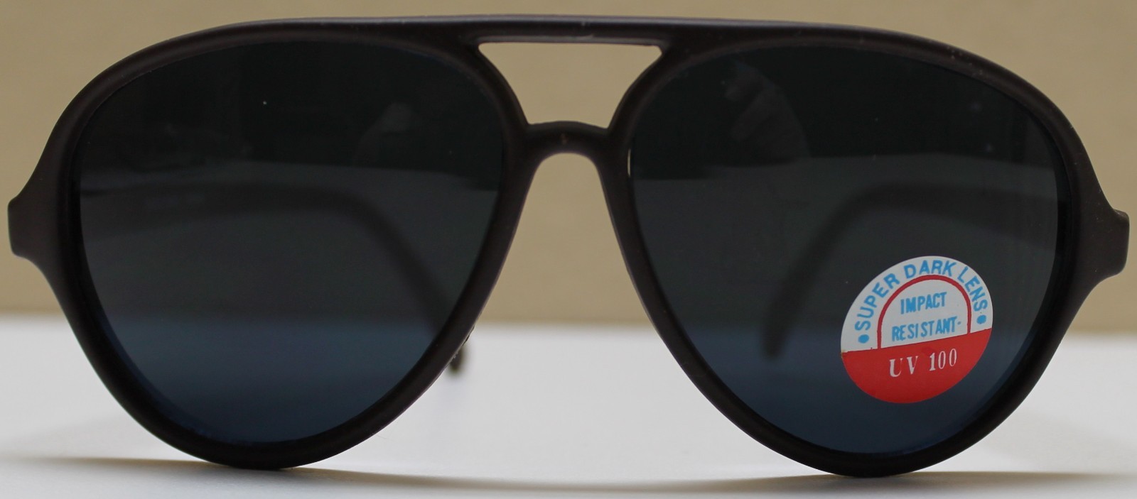 Aviator Sunglasses w Nylon Frames Super Dark Blue Lens Black or Brown ...