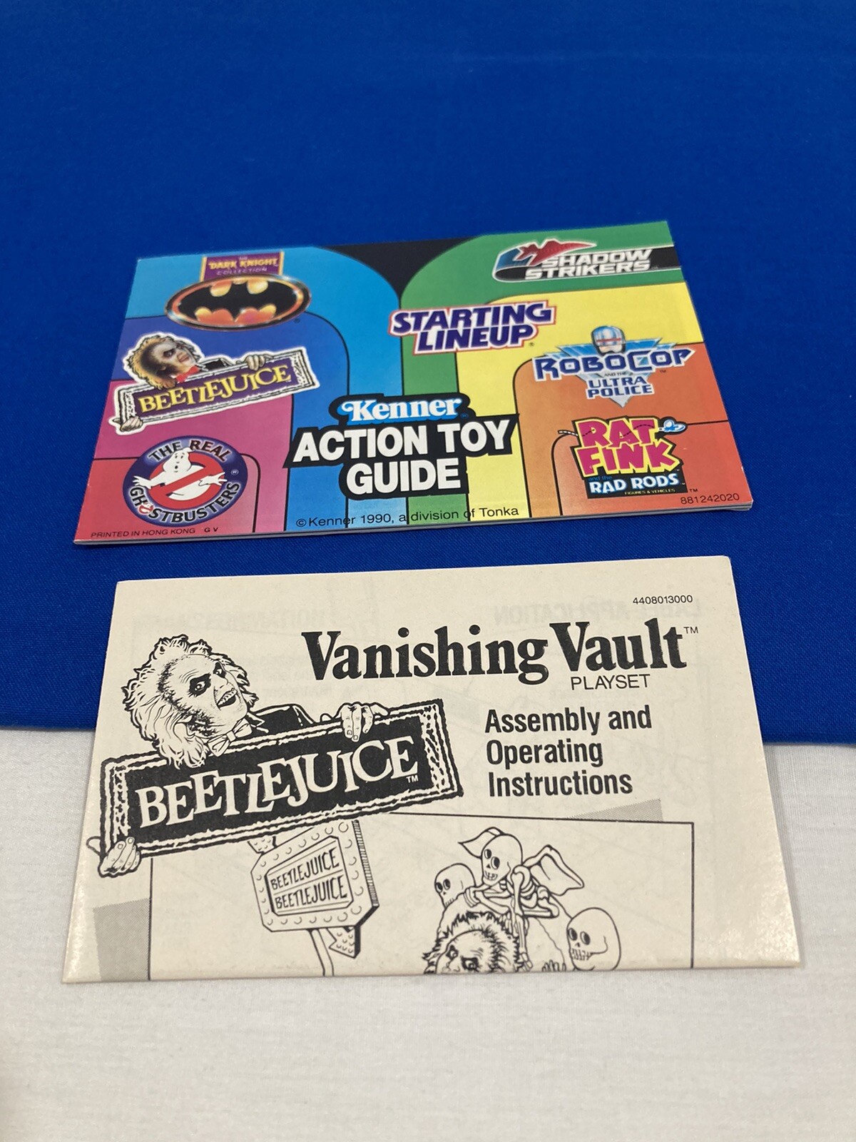 1990 KENNER Beetlejuice Vanishing Vault Playset INSTRUCTION BOOKLET ...