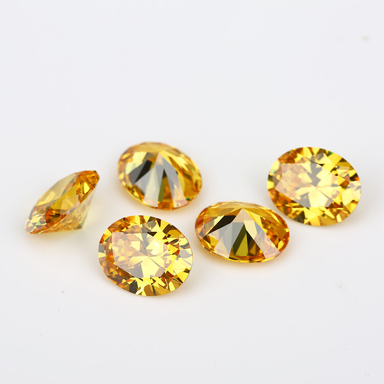 50pcs 3x5~13x18mm White ,Yellow 10 colors Oval cz stone cubic zirconia ...