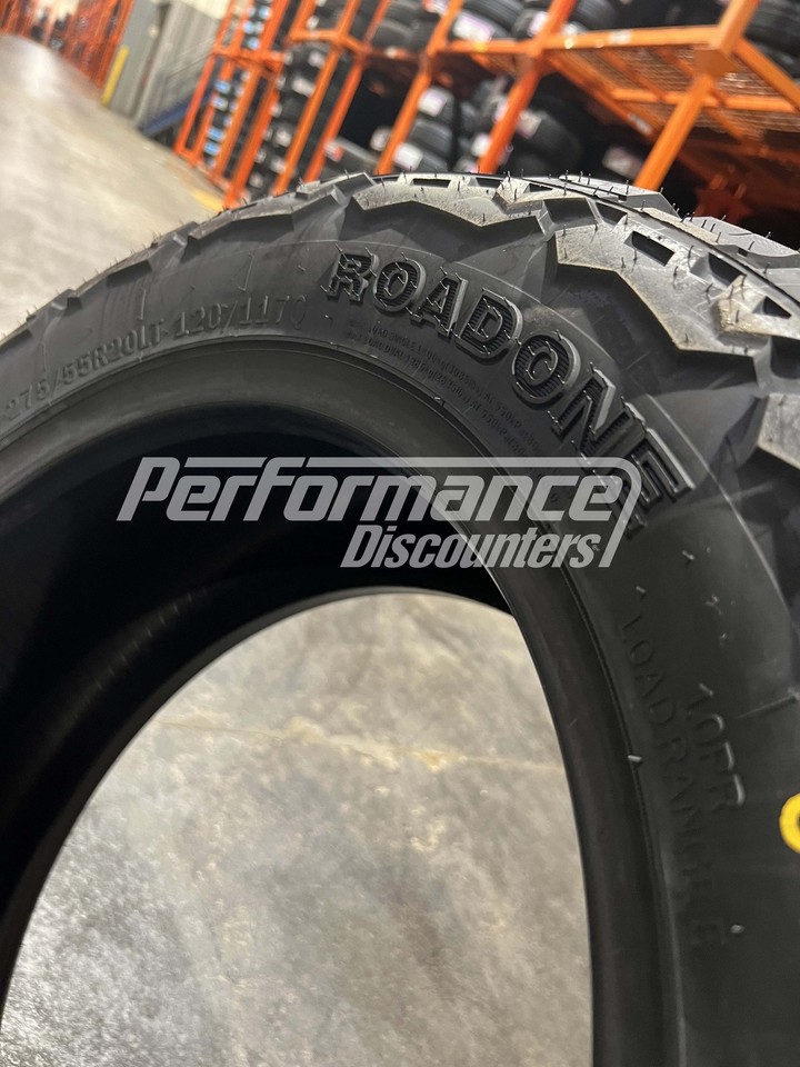 4 New RoadOne Cavalry M/T X Mud Terrain Tires LRE 275 60 20 275/60-20 ...